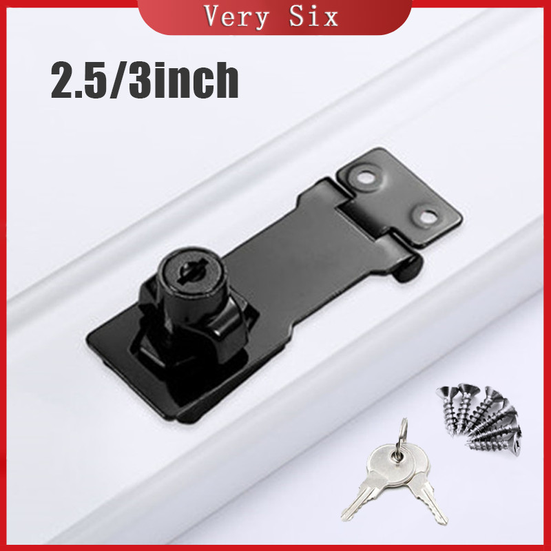 2.5/3 Inch Cabinet Door Buckle Hasp Lock Zinc Alloy Cabinet Drawer Door ...
