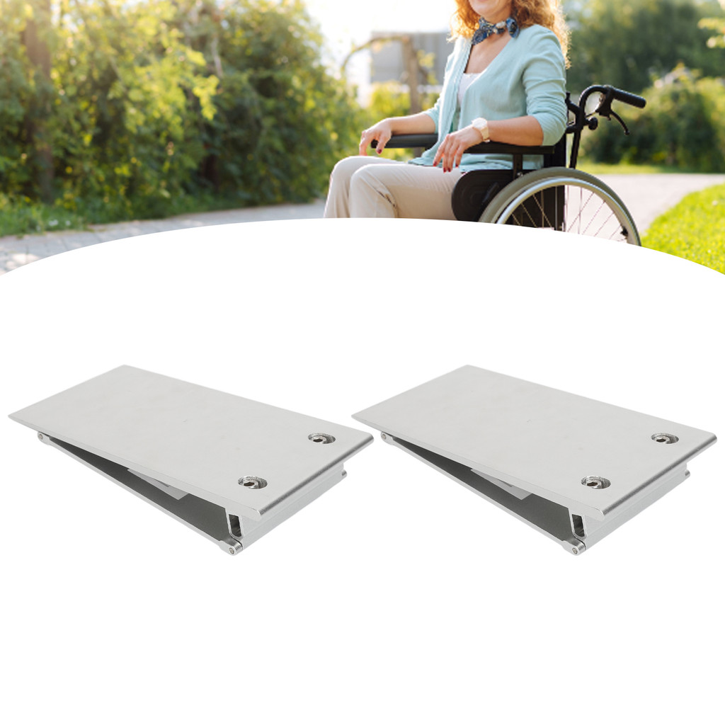 Wheelchair Ramp Adjustable Slope Mobility Access Threshold Ramp 1 Pair ...