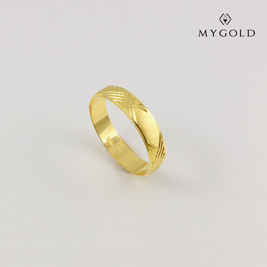 Pawnable and Authentic 18K Saudi Gold Wedding Ring by MyGold (Free ...