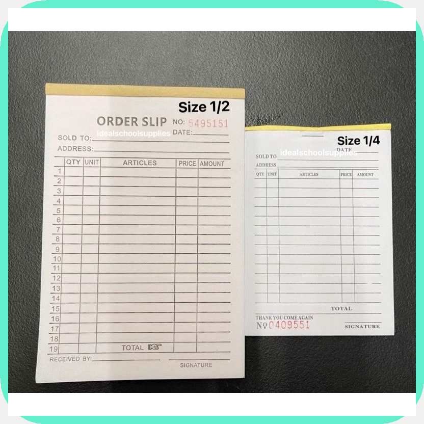 Order;tm\Slip%LV,Resibo/NL?With?Pa*Number?vm}Carbonized)hw>1}qq)Pad>mu ...