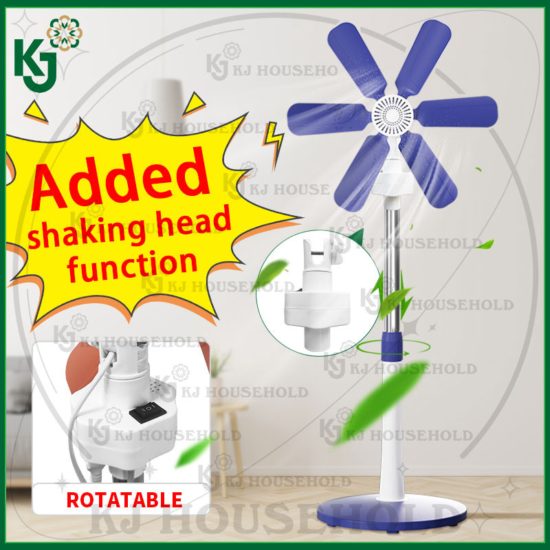 KJ electric fan long-life Shaking Head Fan 6 blade plastic Desk Fan ...