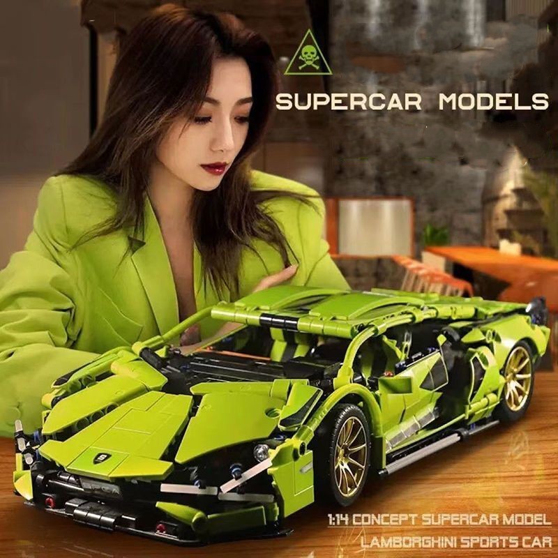 building blocks Lamborghini Building Blocks Racing Car Toys Big Size ...