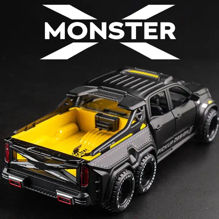 1:28 Mercedes Benz Class X MONSTER 6X6 PICKUP Cars Models Alloy Diecast ...