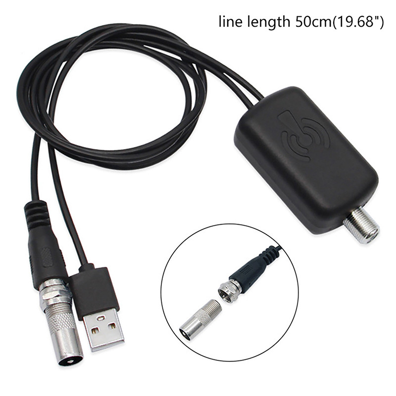 HDTV Antenna Amplifier 4K Low Noise High Gain TV Signal Amplifier UHD ...