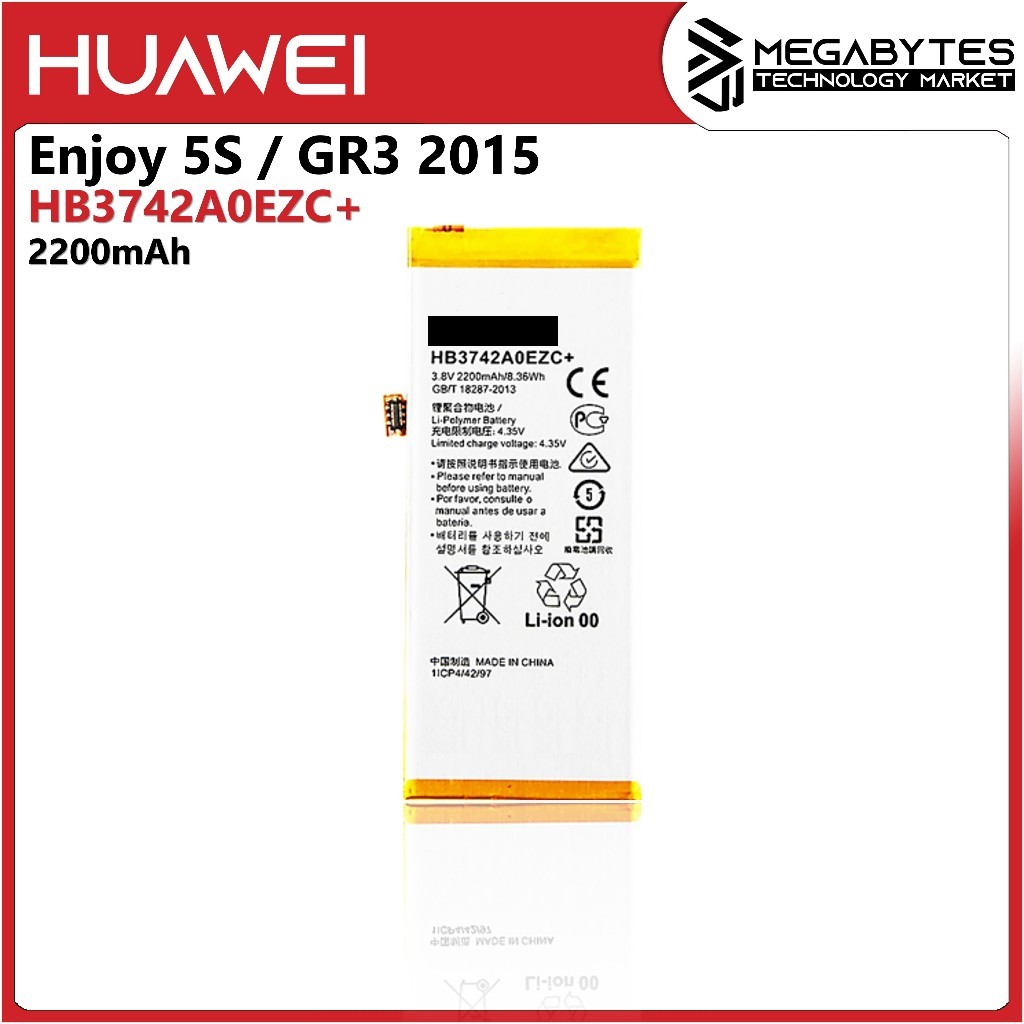 Megabytes Battery for Enjoy 5S / GR3 2015 | TAG-AL00 TAG-TL00 TAG-L22 ...