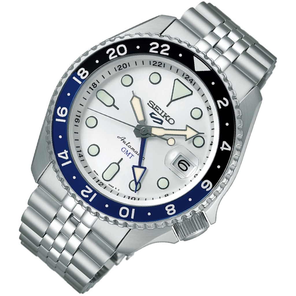 Seiko 5 Sports SSK033K1 "Batman" SKX GMT Automatic Stainless Steel ...