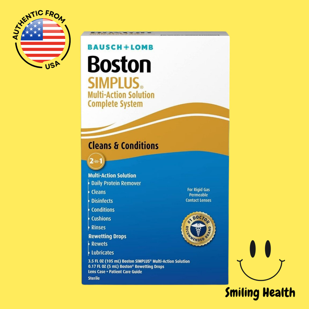 Bausch And Lomb Boston Simplus Multi-Action Solution For Contact Lenses ...