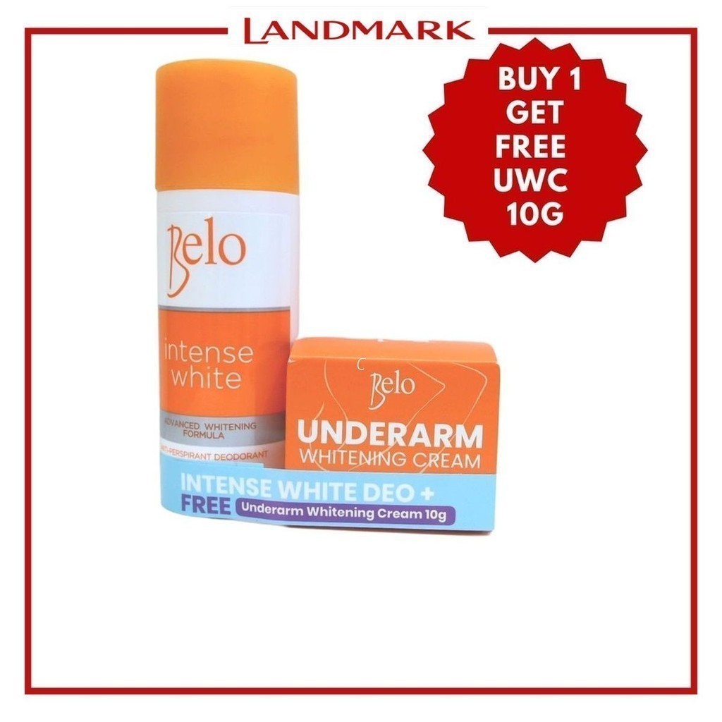 Belo Intense White Deo plus Free Underarm Whitening Cream 10g | Shopee ...
