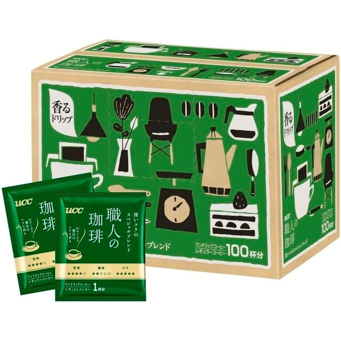 UCC Craftsman’s Coffee Drip, Deep Richness, Special Blend, 100 Cups, 24.7 oz (700 g)Directly ...