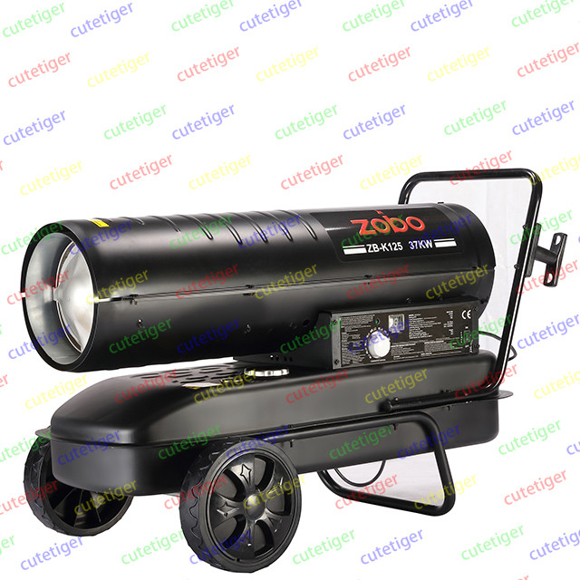 ☽Poultry Farm Diesel Kerosene Hot Air Heater Brooder Chicken Farm Heater ZOBO 30KW Portable Indu ...