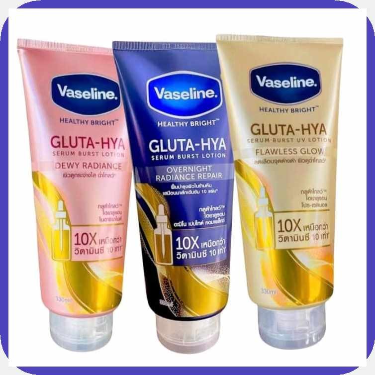 Authentic%D^Vaseline@pZ;Healthy`C&Bright`F&Gluta`Y&Hya`a&Serum`E&Dewy ...
