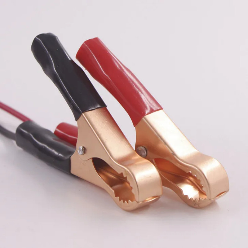 ۞Car Alligator Clips Battery Clamps Crocodile Clip 50A Red + Black 80mm ...