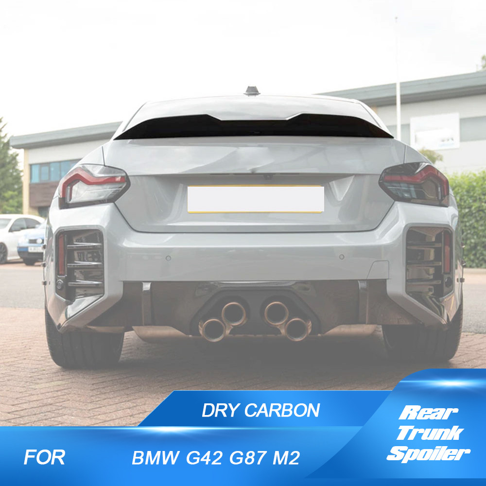 ~Car Rear Trunk Spoiler for BMW 2 Series M240I M2 G42 G87 PRE-PREG ...