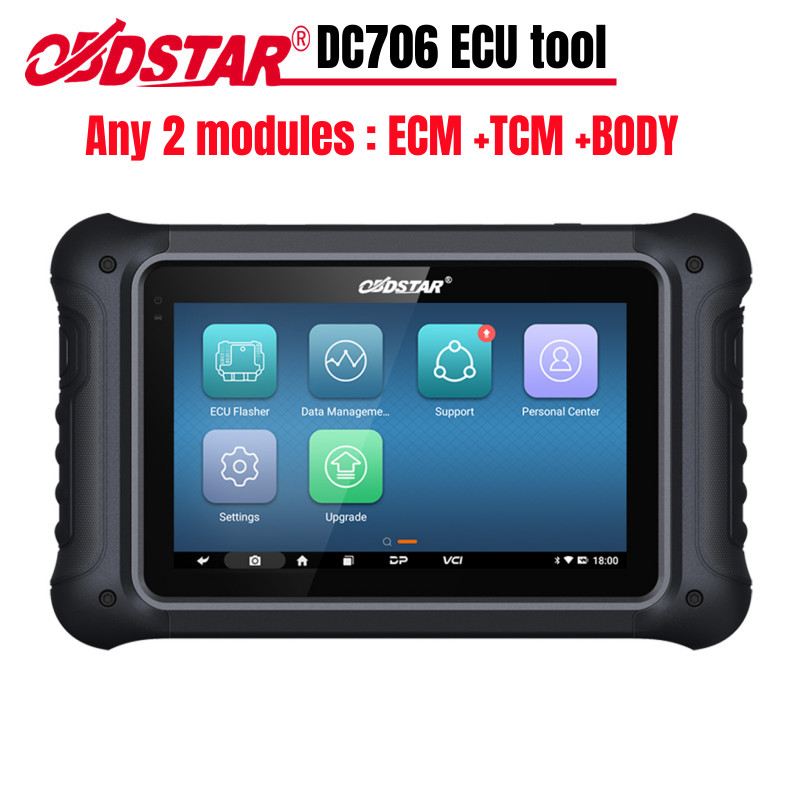 ☃OBDSTAR DC706 ECU Tool for Car and Motorcycle ECM/ TCM/ BODY ECU ...