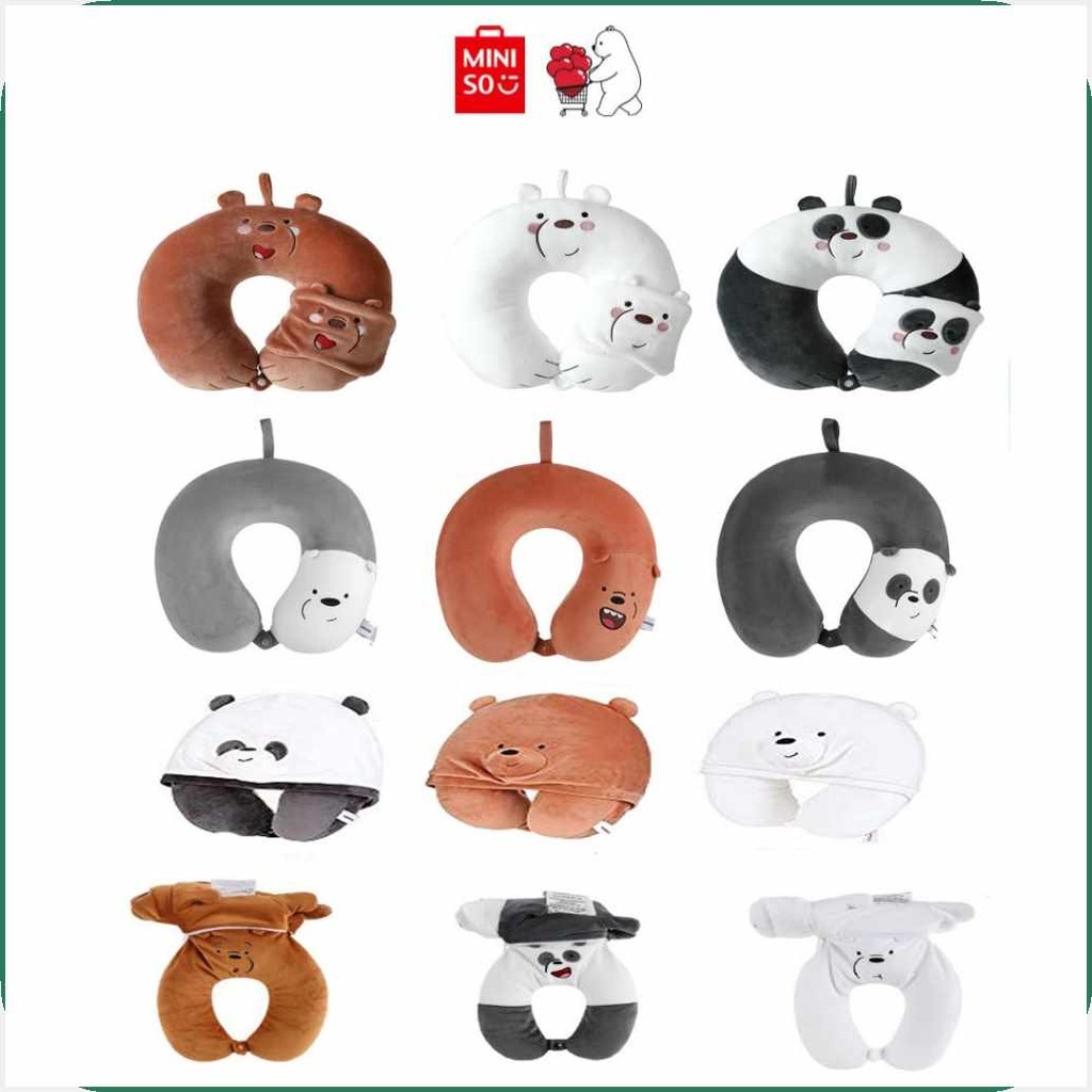 Miniso%mn@We~bv*Mg*V+p+T+P+Bare~tX*Bears U shaped Neck Pillow Travel ...