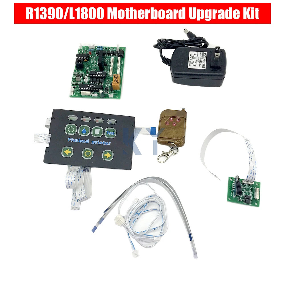 L1800 Motherboard R1390 Upgrade Kit DTF DTG A3 A4 UV Printer Automatic ...