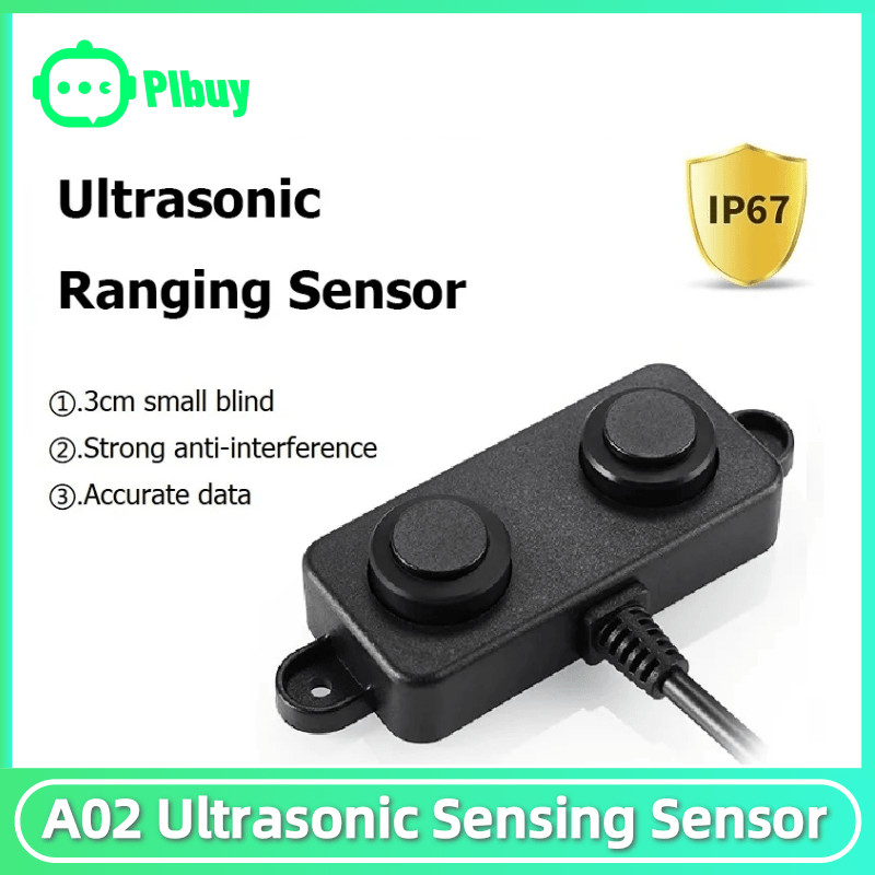 ♚A02 Ultrasonic Sensing Sensor UART Waterproof Ranging Module 450cm ...