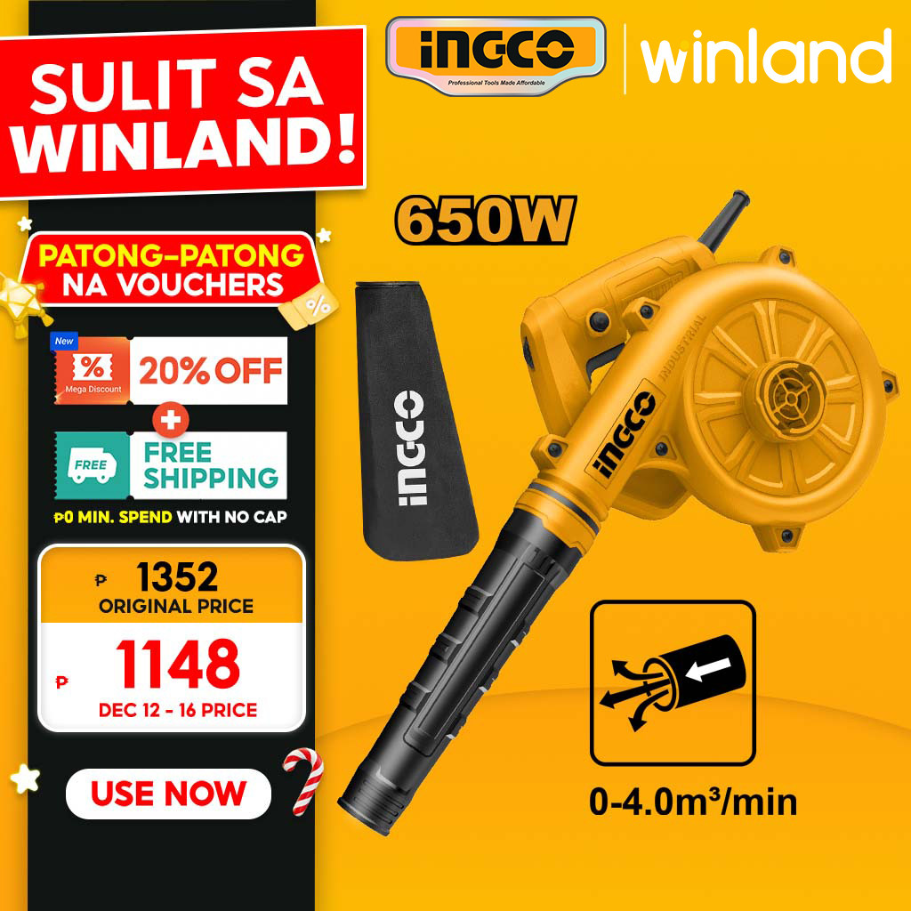 Ingco by Winland Aspirator Blower High Speed 2in1 Electric Blower ...