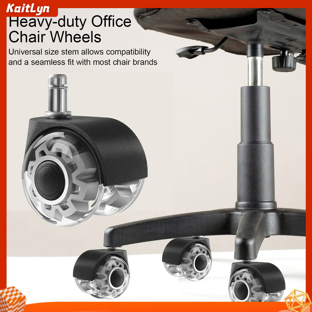 Office Chair Wheel Replacement Chair Casters 2-inch Heavy Duty Office ...