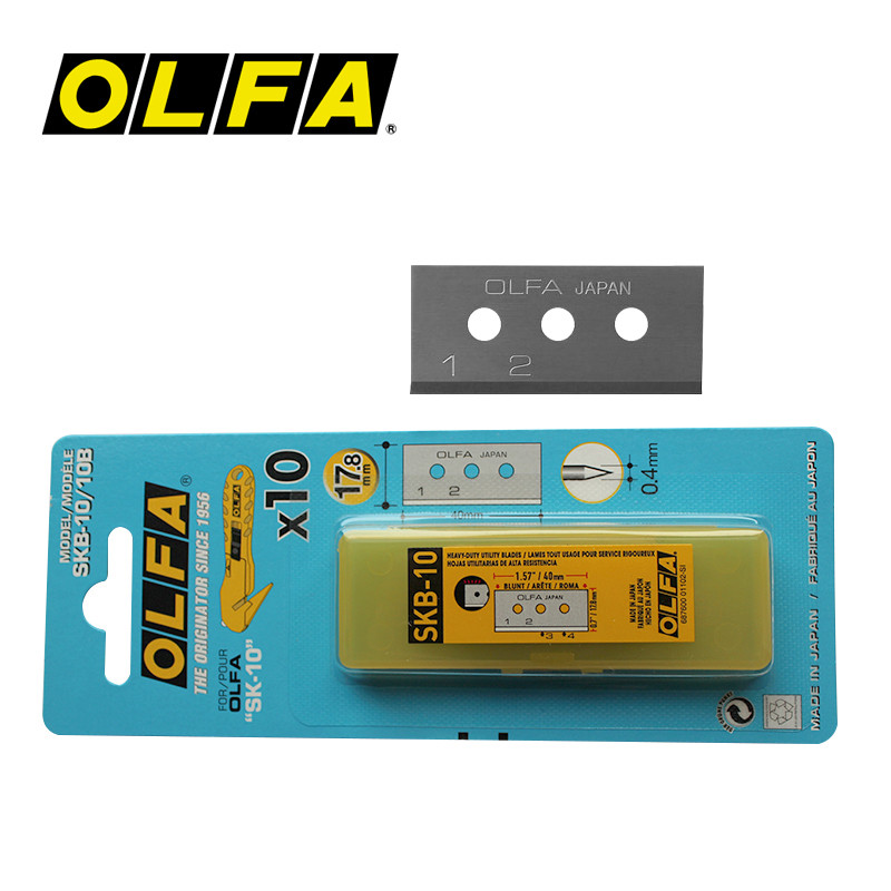 OLFA SKB-10/10B Safety Blade Single Edge Utility Blade for SK-10 (10-Pack) M4 | Shopee Philippines