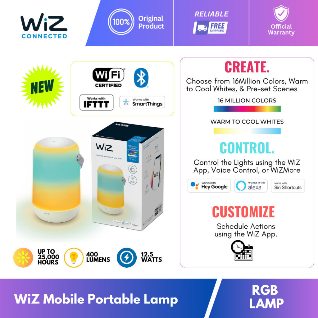 WiZ Mobile Portable Light | Shopee Philippines