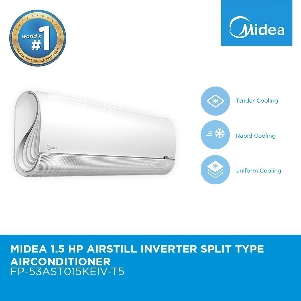 Midea Airstill Inverter Split Type Air Conditioner | Shopee Philippines