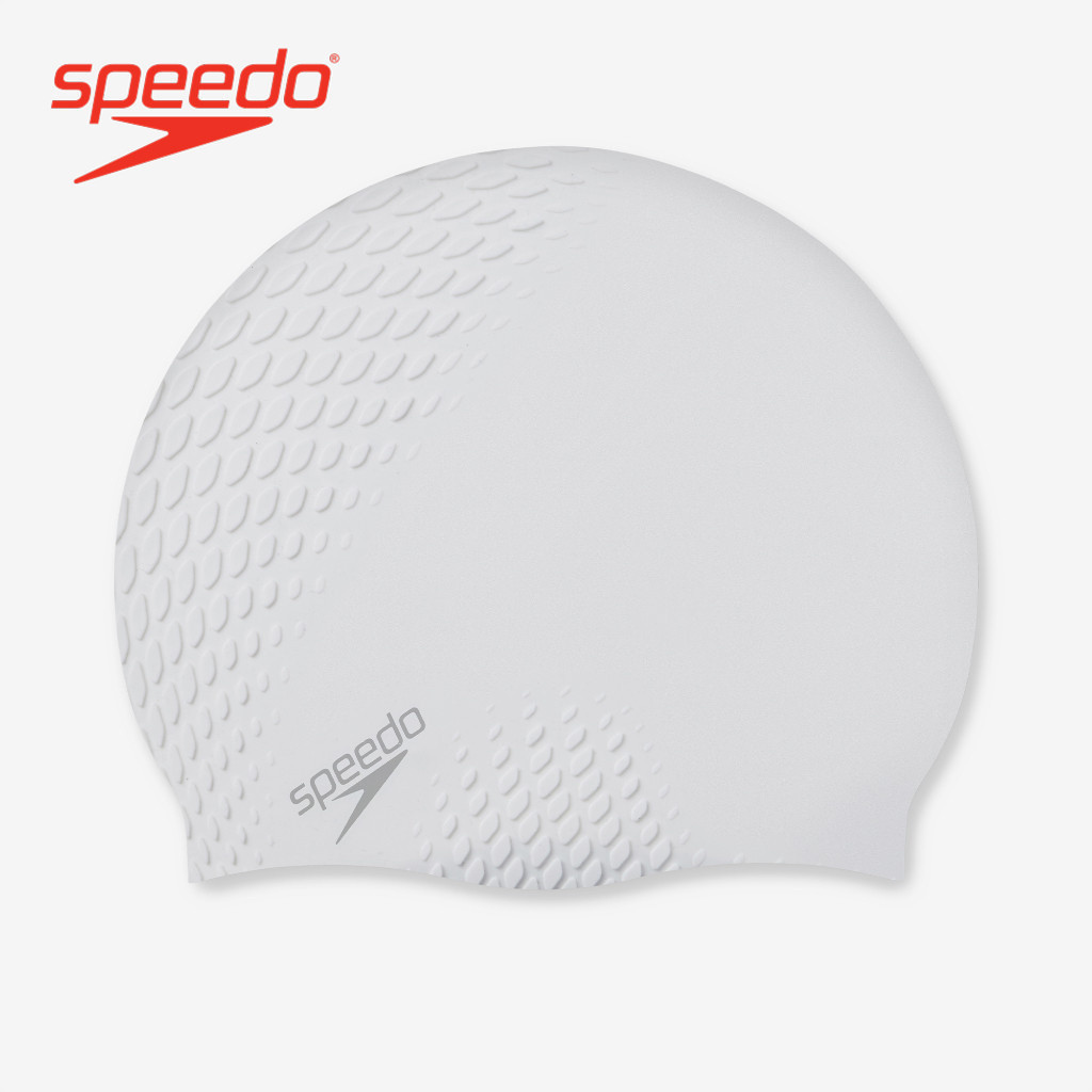 Speedo Men & Women's Swim Caps - Bubble Active Plus Cap - White - 8 ...