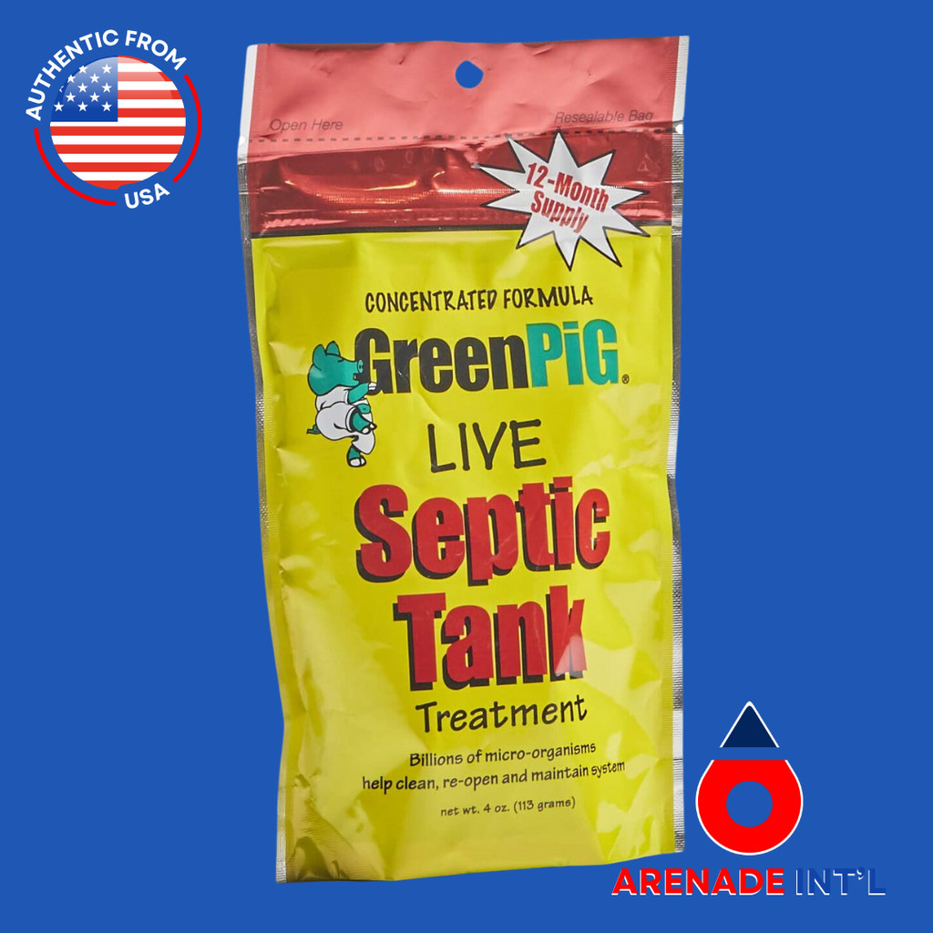 Concentrated Formula Green Pig Live Septic Tank Treatment 4Oz / 113g ...