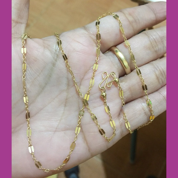 US 10k gold dancing chain | Shopee Philippines