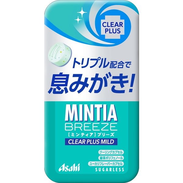 Asahi Mintia Breeze Clear Plus Mild 30 capsulesCharacteristicsA large mint tablet that refreshes ...