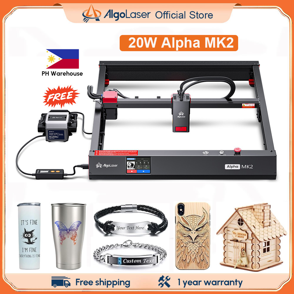 Local Warehouse AlgoLaser 20W Alpha MK2 Laser Engraver CNC Laser Cutter ...