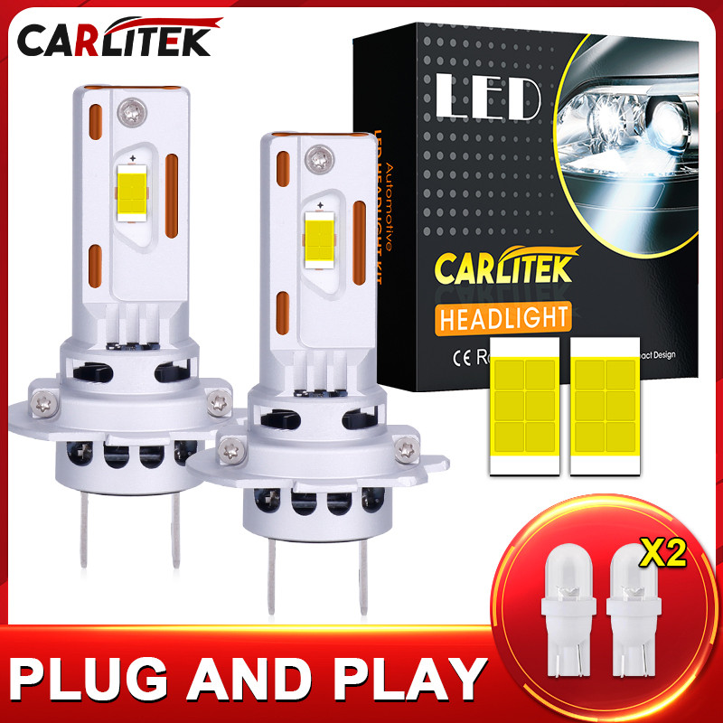 ~CARLitek 12V H7 LED Headlight Canbus No Error H7 Turbo LED Bulb 360 CSP 100W 20000LM for Toyota ...