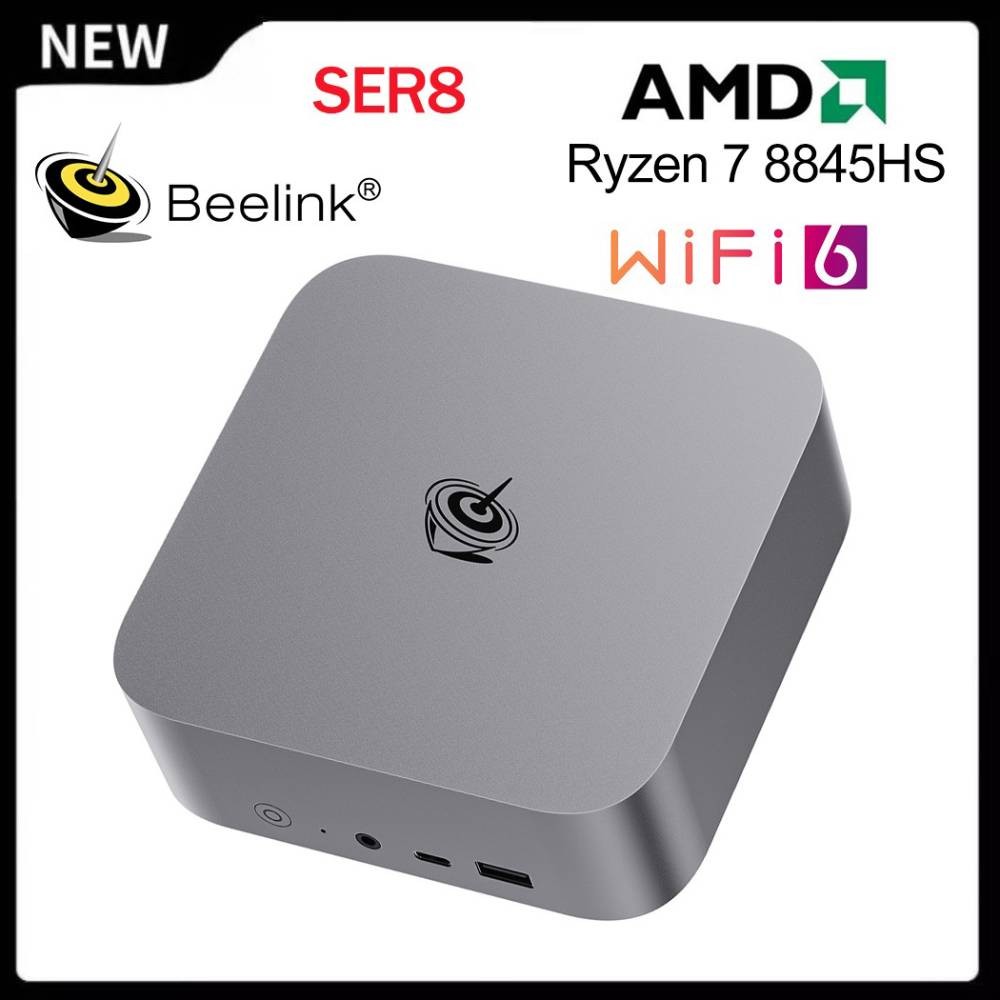 ⚡Beelink Mini PC SER8 Desktop Gaming Computer SER Powerful AI PC AMD ...