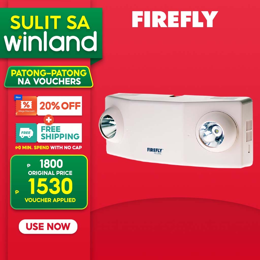 Firefly by Winland LED Emergency Lamp Dual Optics (230V 60Hz / 2 x 3 ...