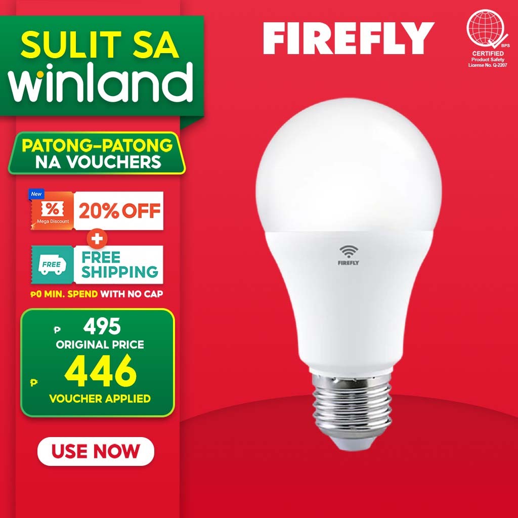 Firefly by Winland Smart Solutions LED Bulb 15W (RGB + CCT + DIMMING ...