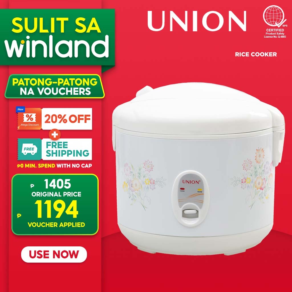 Union by Winland 1.8L 10cups Jar Type Rice Cooker with Steamer UGRC ...