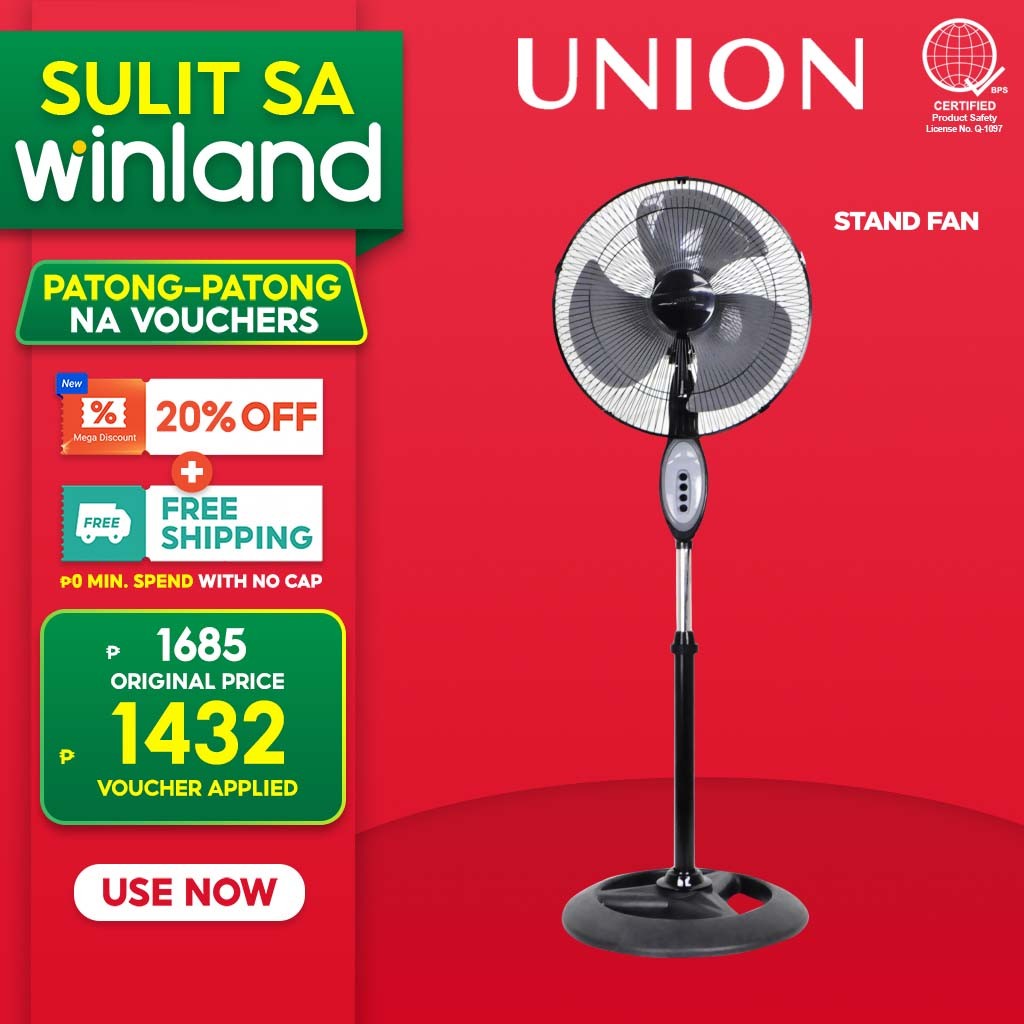 Union by Winland 16inches Stand Fan / Electric Fan UGSF-1600(GRY ...