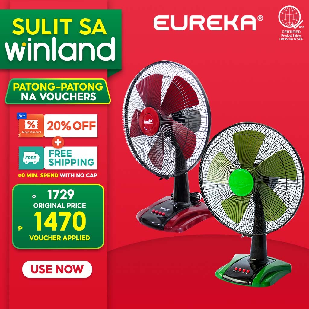 Eureka by Winland 16 Inches Desk Ground Floor Fan | Electric Fan ...