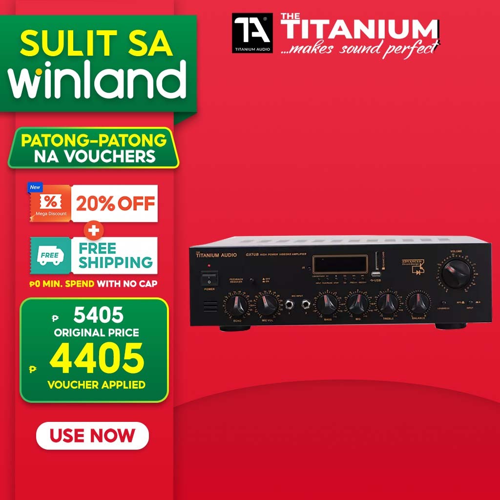 Titanium Audio by Winland TA GX-7UB Stereo Integrated Amplifier 800W x ...