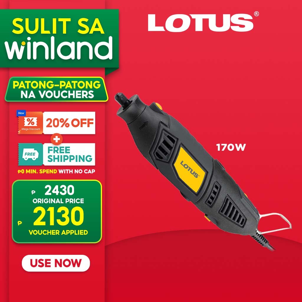 Lotus by Winland 170watts Mini Die Rotary Grinder with 218 pieces ...