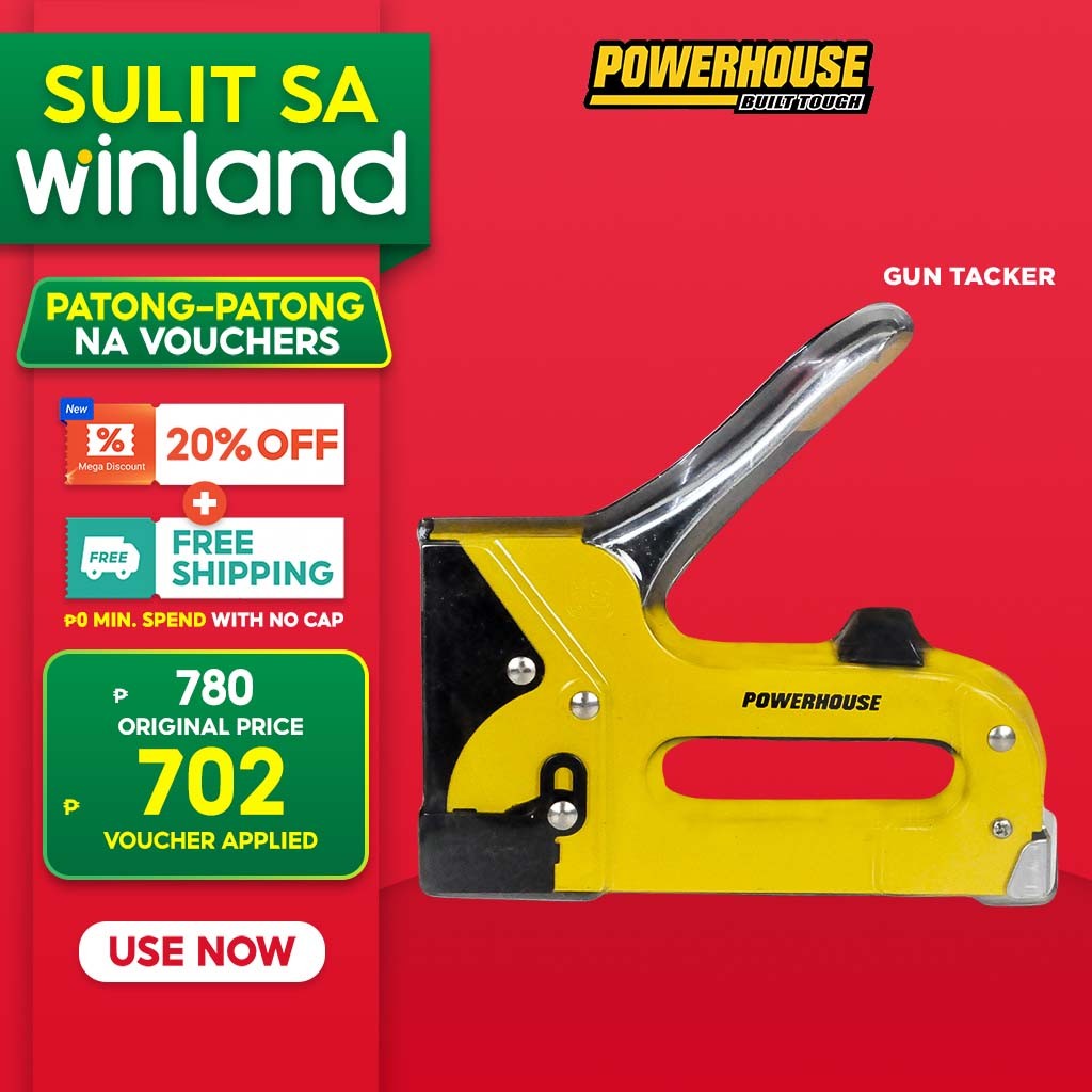 Powerhouse by Winland Staple Gun Tacker Tucker Industrial Grade 4-14mm ...