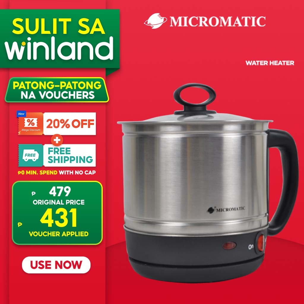 Micromatic by Winland Multi-Purpose Electric Kettle | 1.2L 600watts MEK ...
