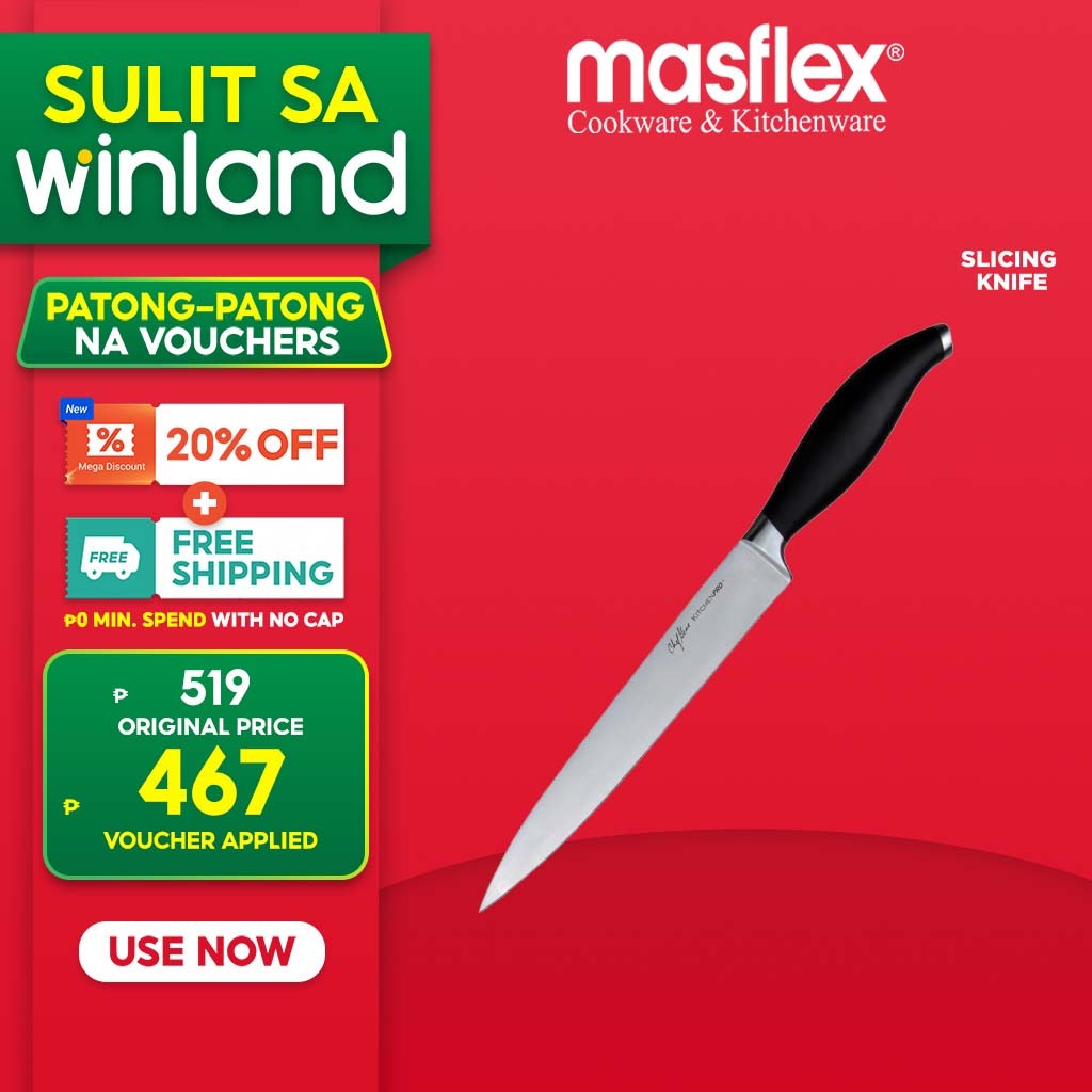 Kitchenpro by Masflex 8" Powerful Professional Slicing Knife (Flair ...