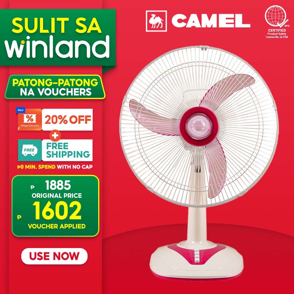 Camel Appliances by Winland 16 Inches Amihan Electric Fan Stand Ground ...