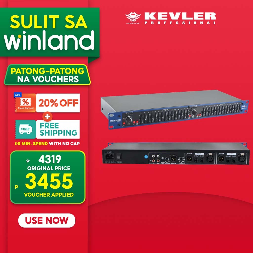 Kevler by Winland Professional 215SUB Dual 15 Band Graphic Equalize | Shopee Philippines