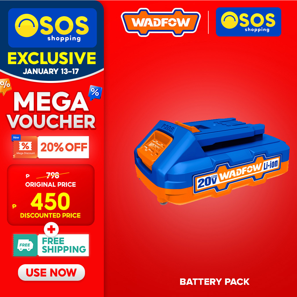 WADFOW Tools Original WLBP515 P20S/20V Lithium-Ion Battery Pack for ...