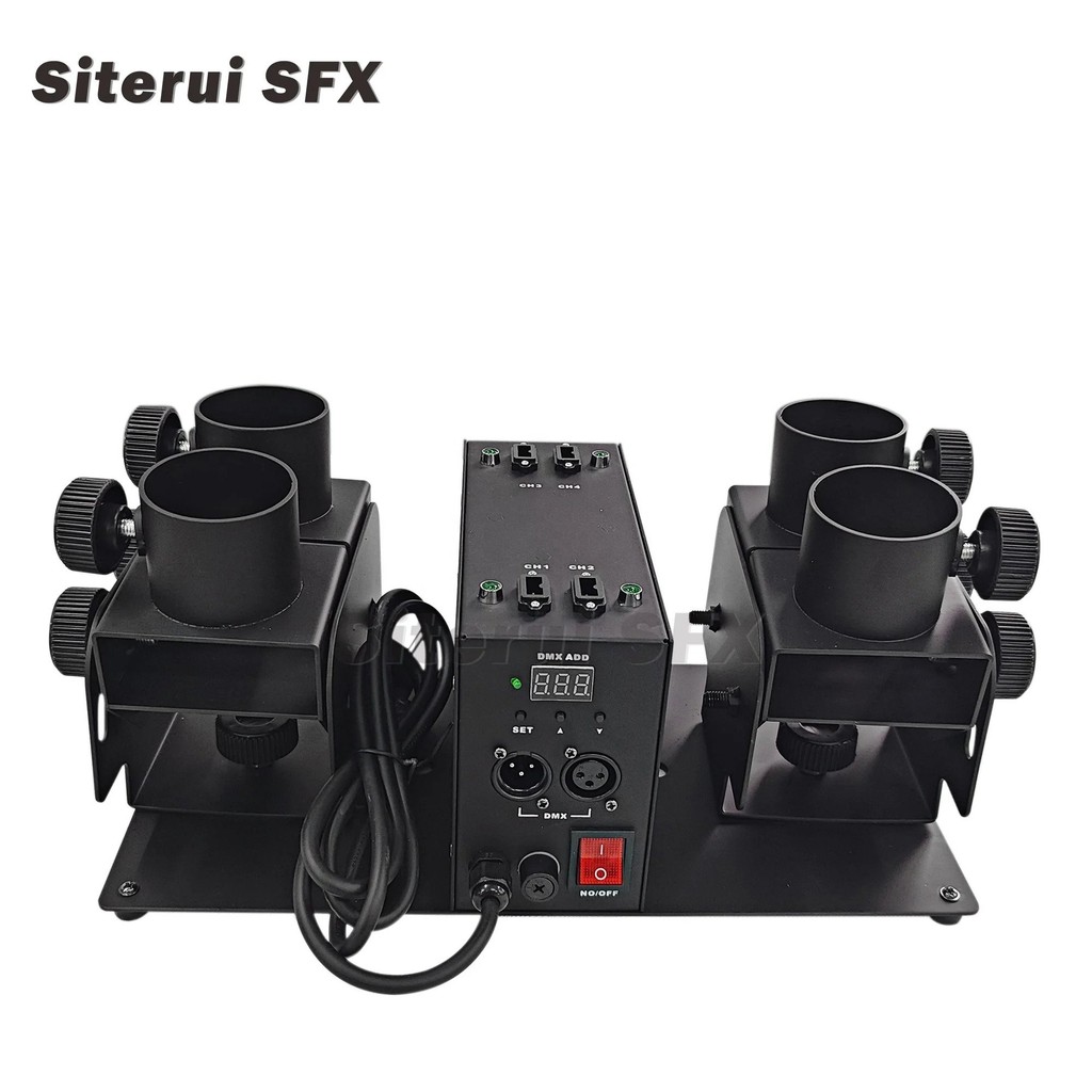 SITERUI SFX DMX Party Confetti Machine Four-Head confetti cannon Stage ...