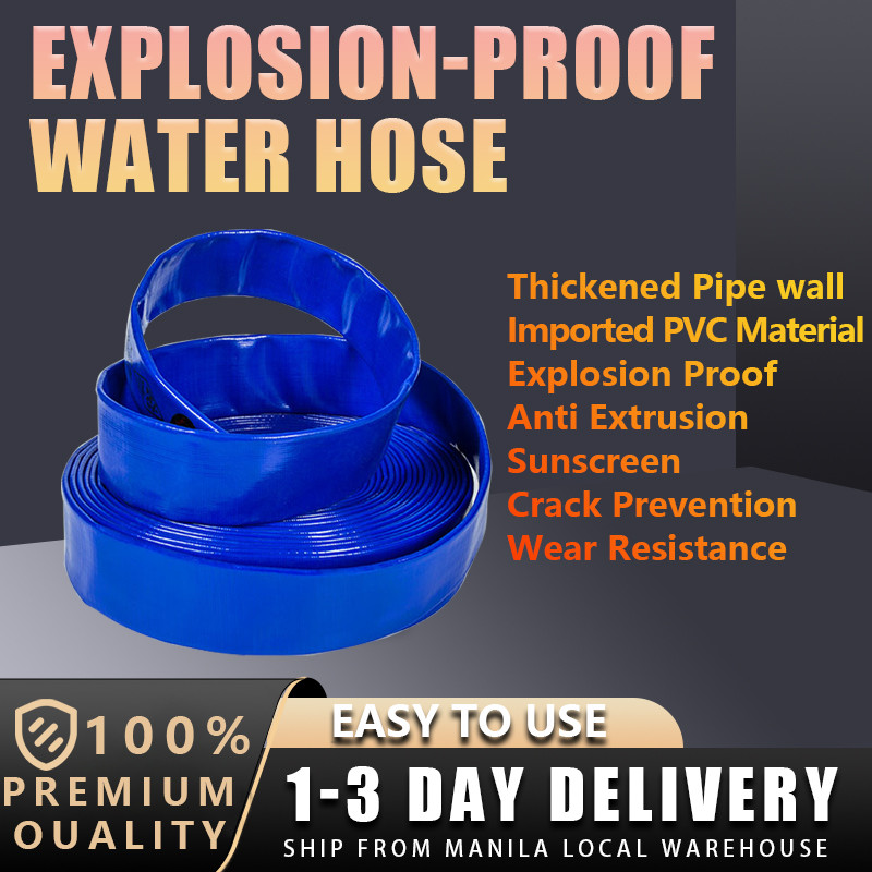 Explosion Proof High Pressure Water Hose Discharge Duct Flat Blue Hose ...