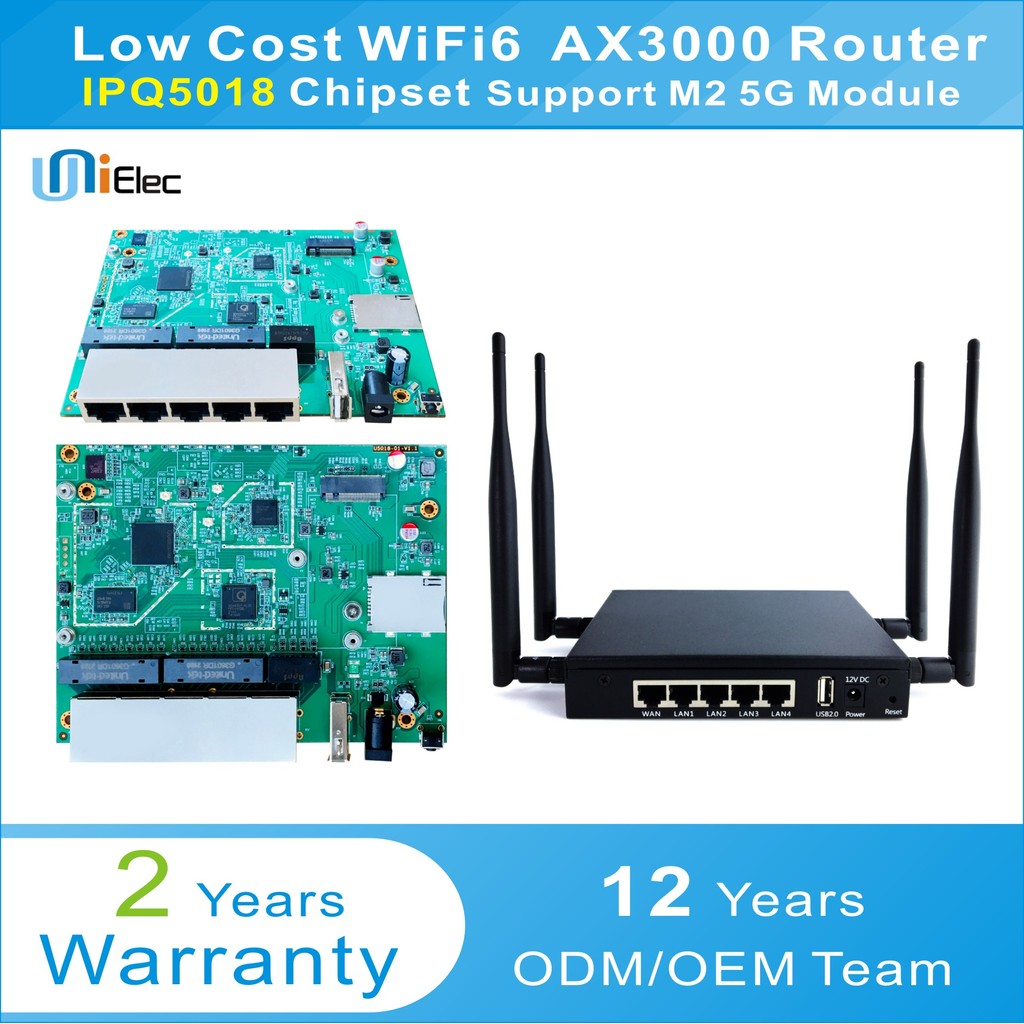 Qualcomm IPQ5018 Enterprise Wireless Dual band WIFI6 Router LTE 4G 5G OpenWrt Gigabit chipset V ...