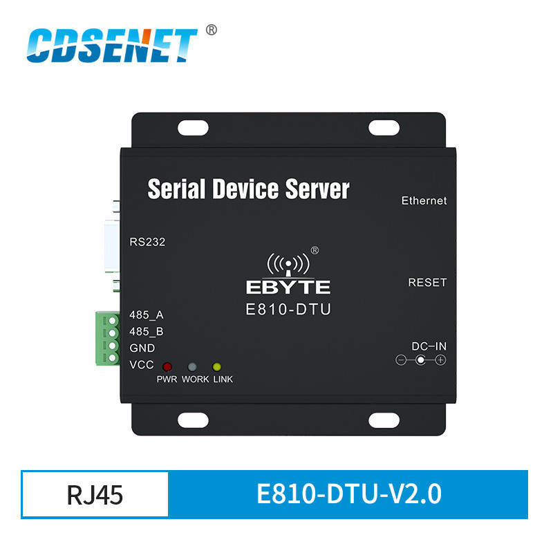 ๑E810-DTU-V2.0 RS485 RS232 to Ethernet RJ45 Serial Port Server Wireless Transceiver Modem Full D ...